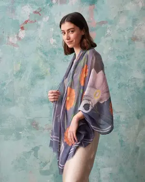 FABLE ENGLAND Catherine Rowe Pet Portraits Whippet Lightweight Scarf