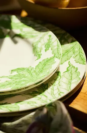 CASKATA Freya Rimmed Dinner Plateporcelainset 4