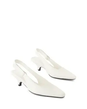 THERAPY AUSTRALIA Newark Pointed-toe Slingback Heel - White Pu