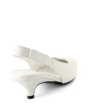 THERAPY AUSTRALIA Newark Pointed-toe Slingback Heel - White Pu