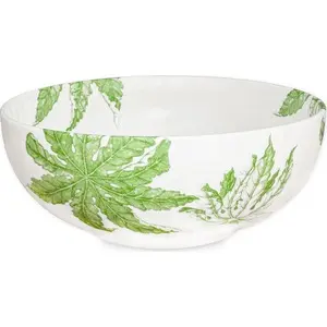 CASKATA Freya Vegetable Serving Bowlporcelain - Green
