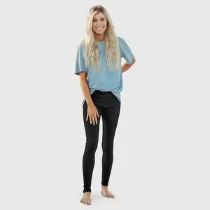 CITY THREADS Soft 100% Cotton Everyday Wear Petite Leggings - Black