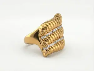 GEMINI JEWELRY Shell Statement Ring