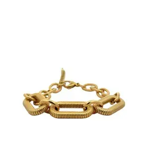 GEMINI JEWELRY Paper Clip Chain Link Bracelet
