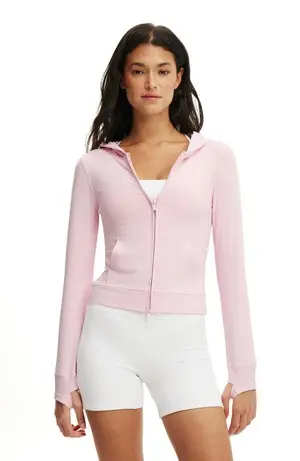 Cotton:on Active Ultra Soft Hooded Jacket - Cherry Dream