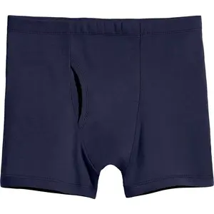 CITY THREADS USA-MADE Soft 100% Organic Cotton Boxer Briefs - Navy