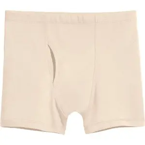 CITY THREADS USA-MADE Organic Soft Cotton Boxer Briefs - Oatmeal