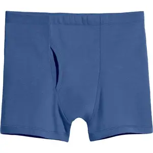 CITY THREADS USA-MADE Soft 100% Organic Cotton Boxer Briefs - Smurf