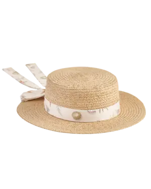 FABLE ENGLAND Whispering Sand Raffia Hat