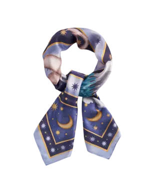 FABLE ENGLAND Catherine Rowe Pet Portraits Whippet Silk Square Scarf