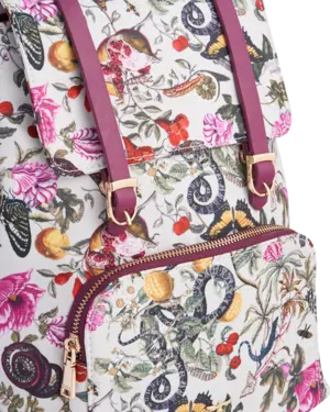FABLE ENGLAND Floral Engravings Small Backpack