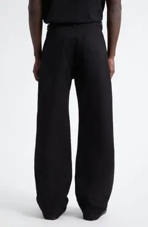 Rick Owens Geth Five-pocket Wide Leg Jeans - Black