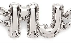 Marc Jacobs Mj Balloon Charm Faux Pearl Bracelet - Silver