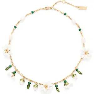 Marc Jacobs Rooted Daisy Charm Necklace - Gold/multi