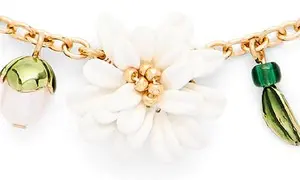 Marc Jacobs Rooted Daisy Charm Necklace - Gold/multi