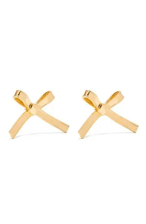 Marc Jacobs The Lingerie Bow Earrings - Gold