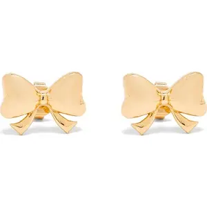 Marc Jacobs Bow Stud Earrings - Light Antique Gold