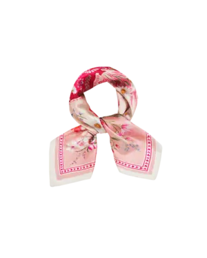 FABLE ENGLAND Penelope Story Square Scarf - Light/pastel Pink