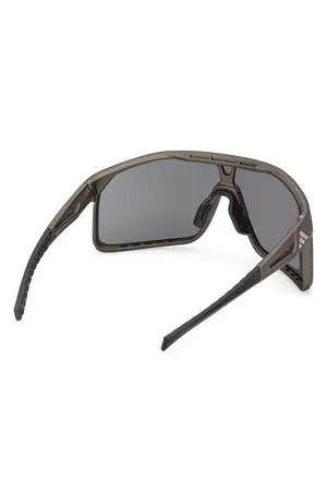 Adidas Mirrored Shield Sunglasses - Dark Green/smoke Mirror