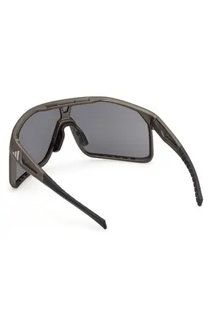 Adidas Mirrored Shield Sunglasses - Dark Green/smoke Mirror