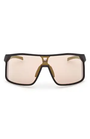 Adidas Mirrored Shield Sunglasses - Matte Black/brown Mirror