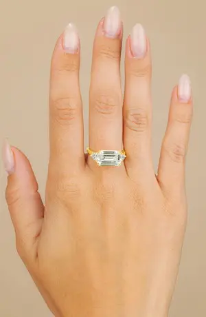 Sterling Forever Cubic Zirconia Ring - Gold