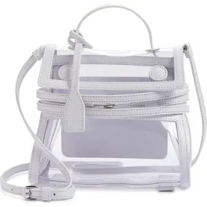 Moschino Transparent Handbag With Removable Belt