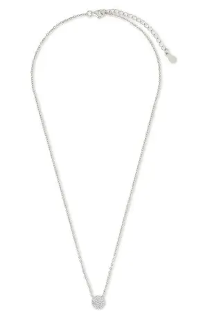 Sterling Forever Cubic Zirconia Pendant Necklace - Silver