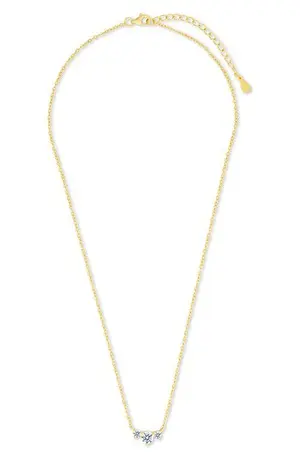 Sterling Forever Robin Cubic Zirconia Chain Necklace - Gold