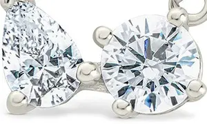 Sterling Forever Carolyn Cubic Zirconia Chain Necklace - Silver