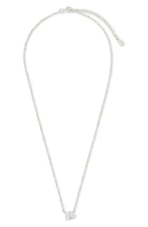 Sterling Forever Guinevere Cubic Zirconia Pendant Necklace - Silver
