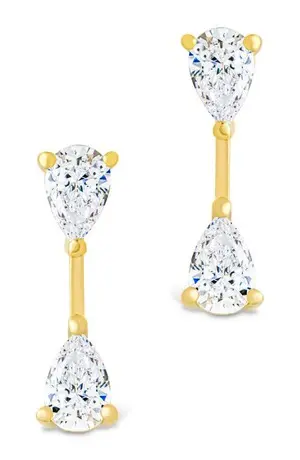 Sterling Forever Pear Drop Earrings - Gold