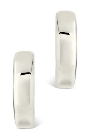 Sterling Forever Marisa Hoop Earrings - Silver
