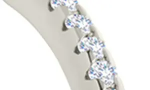 Sterling Forever Lilia Cubic Zirconia Infinity Hoop Earrings - Silver