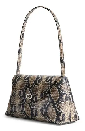 Altuzarra Loquette Embossed Leather Shoulder Bag - Python