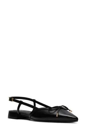 Clarks Sensa Bow Slingback Flat - Black Leather