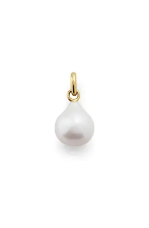 Monica Vinader Baroque Pearl Pendant - 18k Gold Vermeil/pearl
