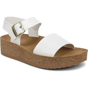 Dr. Scholl'S Wedge Platform Sandal - White