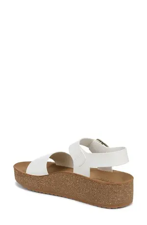 Dr. Scholl'S Wedge Platform Sandal - White