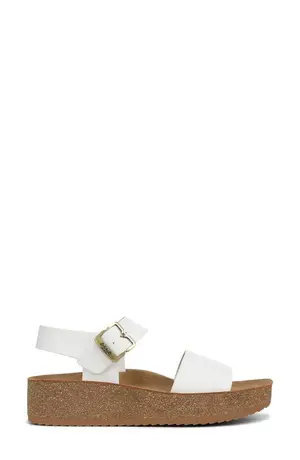 Dr. Scholl'S Wedge Platform Sandal - White