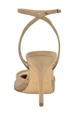 Calvin Klein Ozala Ankle Strap Pumps - Light Natural Mesh