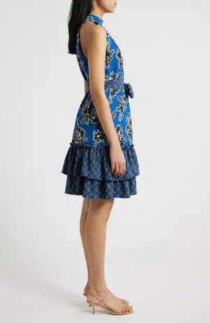 Sam Edelman Layered Ruffle Sleeveless Dress