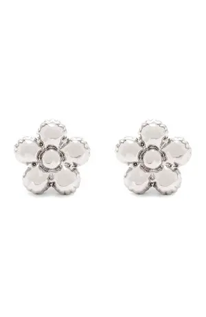 Marc Jacobs Daisy Balloon Stud Earrings Silver