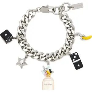 Marc Jacobs Perfect Charm Bracelet - Silver/pink Multi