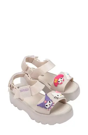 Melissa X Hello Kitty And Friends Lug Sole Sandal - Beige