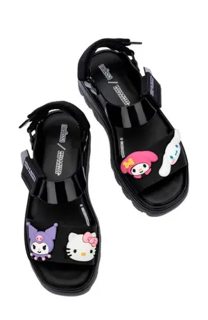 Melissa X Hello Kitty And Friends Lug Sole Sandal - Black
