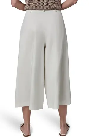 Donna Karan New York Pleated Crop Wide Leg Trousers