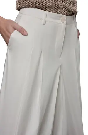 Donna Karan New York Pleated Crop Wide Leg Trousers
