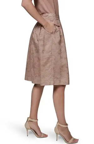 Donna Karan New York Embroidered Knee-length Skirt - Umbria