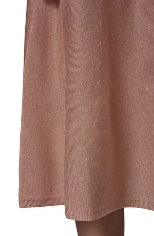 Donna Karan New York Sequin Embellished Midi Sweater Skirt
